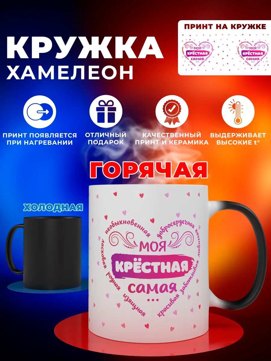 Кружка-хамелеон "Моя Самая. Крёстная"