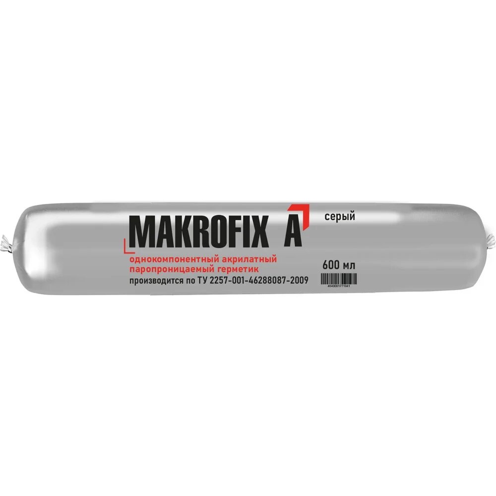 MAKROFIX А акрил.-силиконизированная паропроницаемая мастика серый 600мл 1589