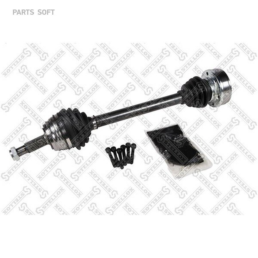 Привод левый 537mm, 22466 VW Caddy II/Golf I/II 1.6/1.8/1.6D/1.7D/1.9SDi 86-92 от официального дистрибьютора, STELLOX, артикул 1581061SX