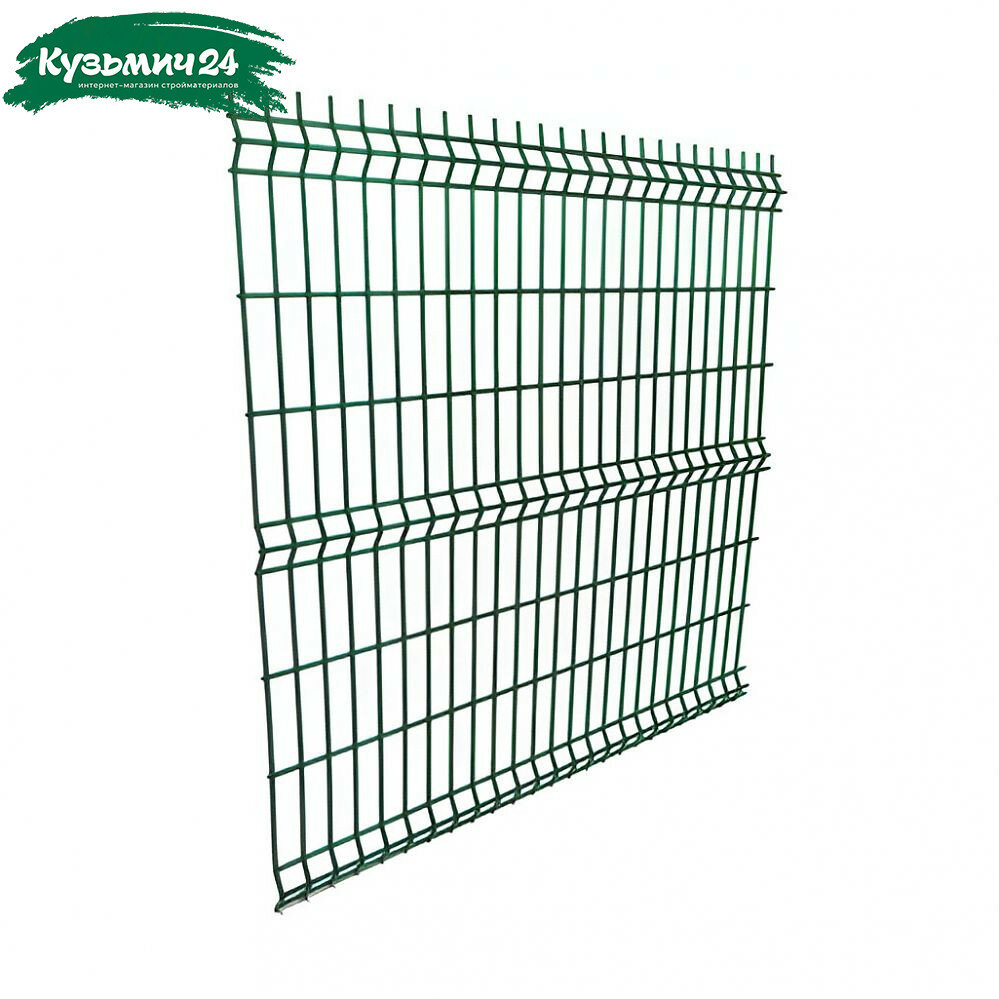 Панель из оцинкованной сетки, ПВХ размер ячейки 200х50х3.9 мм, 1530х2500 мм, 1 шт.
