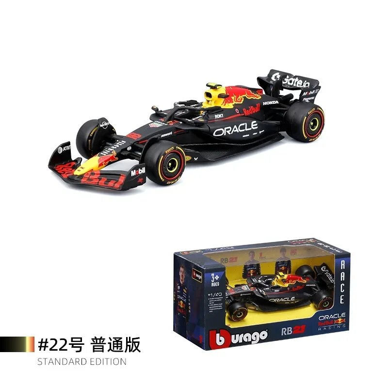 Bburago RB22 Черный, 1:43, F1, стандартная версия