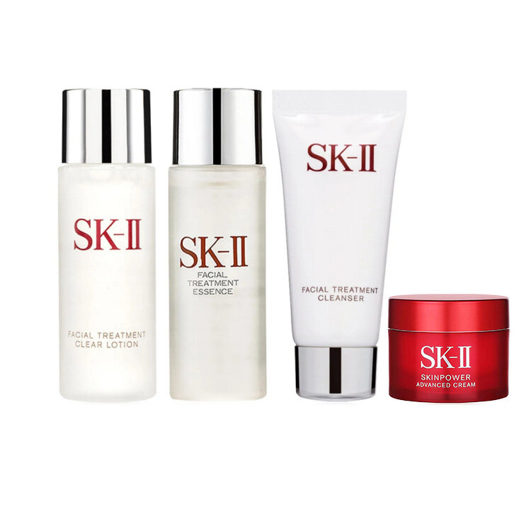 Набор-пробник унисекс SK-II, лосьон Divine Water Clear красная бутылка, очищающее средство для лица