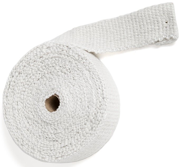 Термолента 10 метров, для глушителя и коллектора, белая, 50 мм x 10 метров