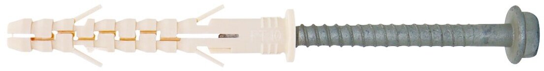 Дюбель фасадный 10х80 с шурупом MG светло-бежевый, 10 шт