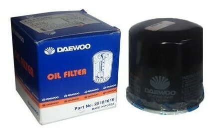 Фильтр масляный Chevrolet Aveo 1.2 08-, Cobalt 1.5 (L2C) 14-; Daewoo Gentra 13-; Ravon Daewoo