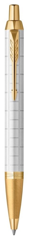 Ручка шариковая Parker IM Premium K318 Pearl GT, стержень: M, цвет чернил: blue, в подарочной упаковке 2143643