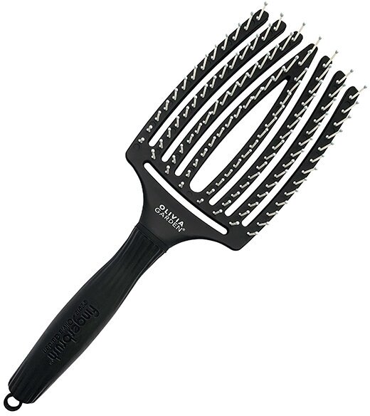 Щетка для волос Fingerbrush Care Iconic Nylon Bristles Black L