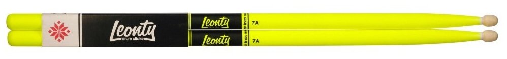 LFL7A Fluorescent Lemon 7А Барабанные палочки, граб, деревянный наконечник, Leonty