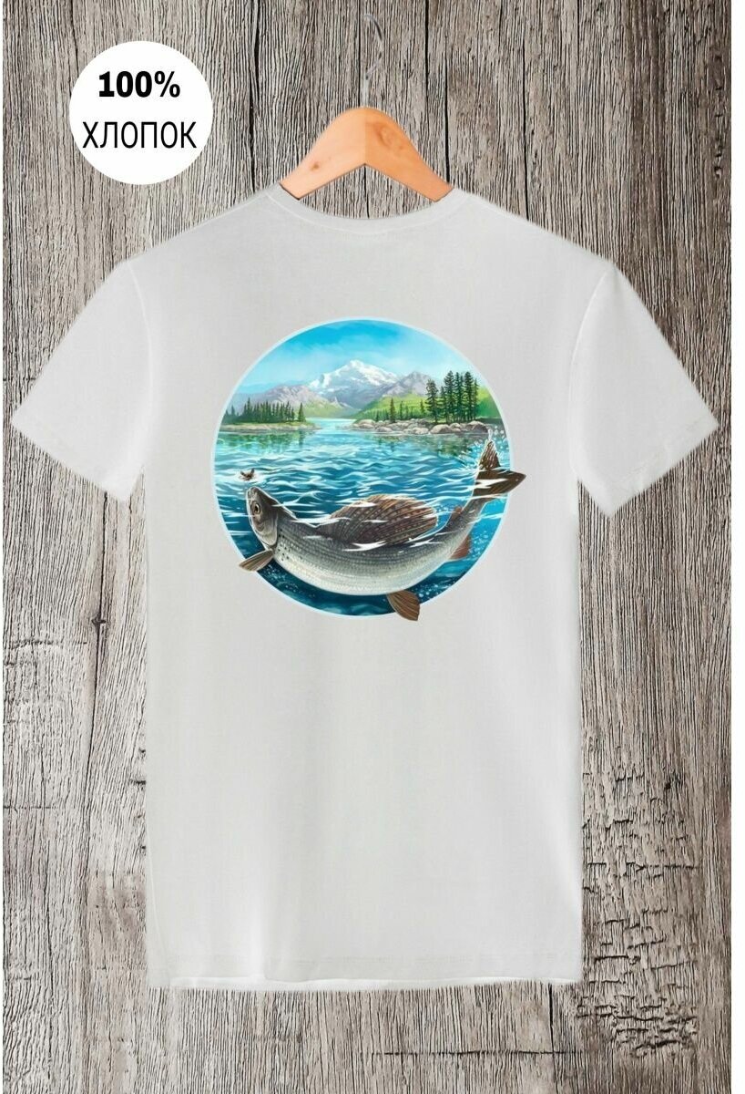 Футболка Рыба пруд природа