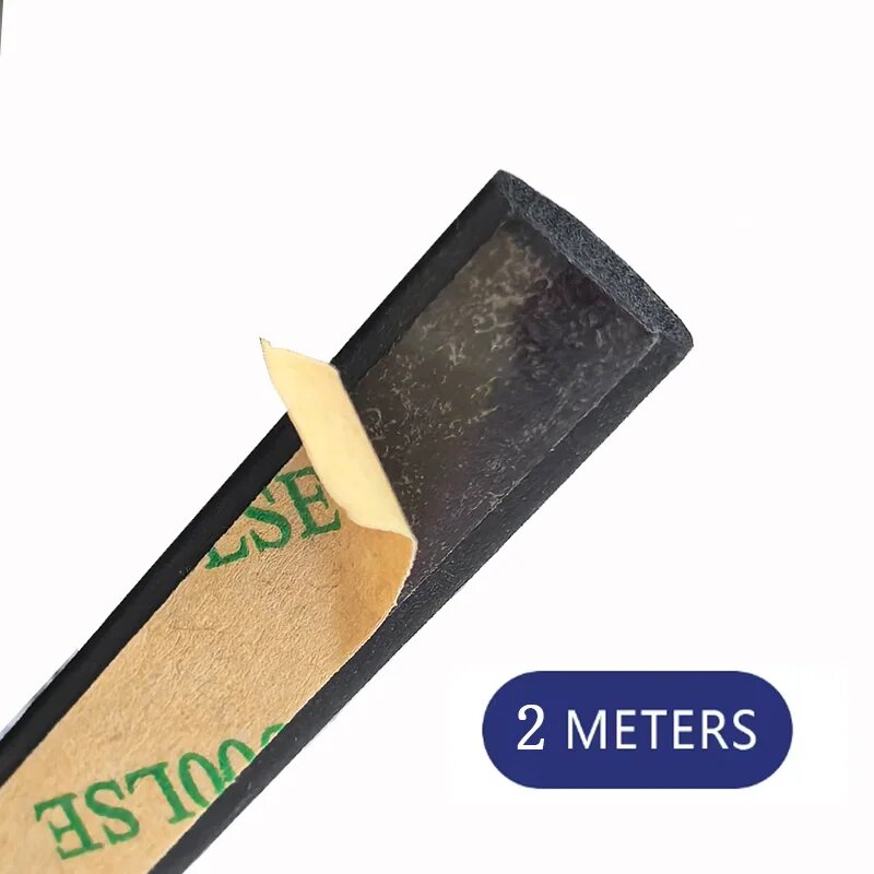 Резиновая уплотнительная лента для крыши автомобиля, уплотнительная полоска для автомобилей, 2-8 метров, для защиты от шума на крыше, треугольная изоляция для окон, герметик для автомобильных аксессуаров