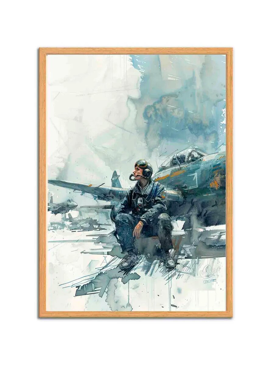 Синяя птица-пилот 3, Плакат 30x42см