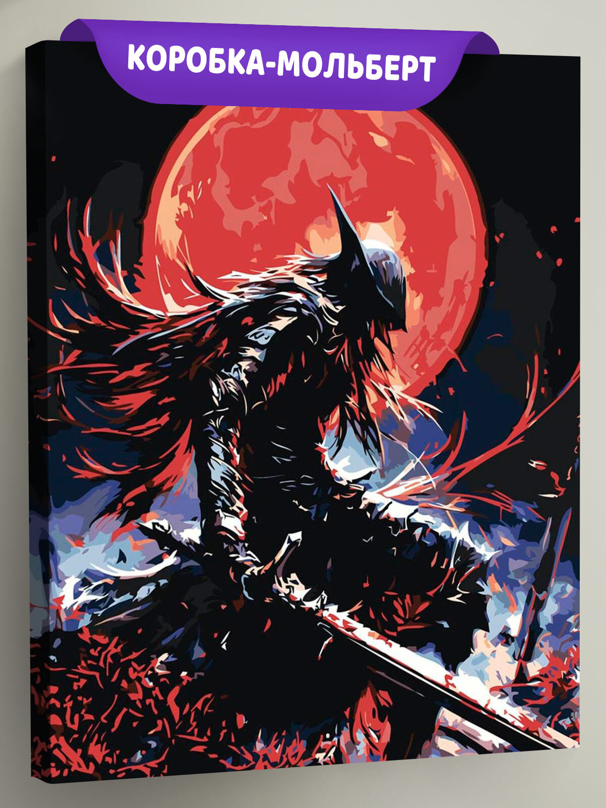 Картина по номерам на холсте с подрамником "Дарк Соулс Элден Ринг: Маления арт" Раскраска 40x50 см, Компьютерные игры