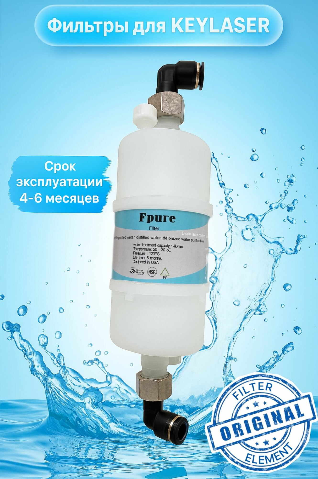 Фильтр для диодного лазера Keylaser К17/К18/К21/К22/К23 и другие