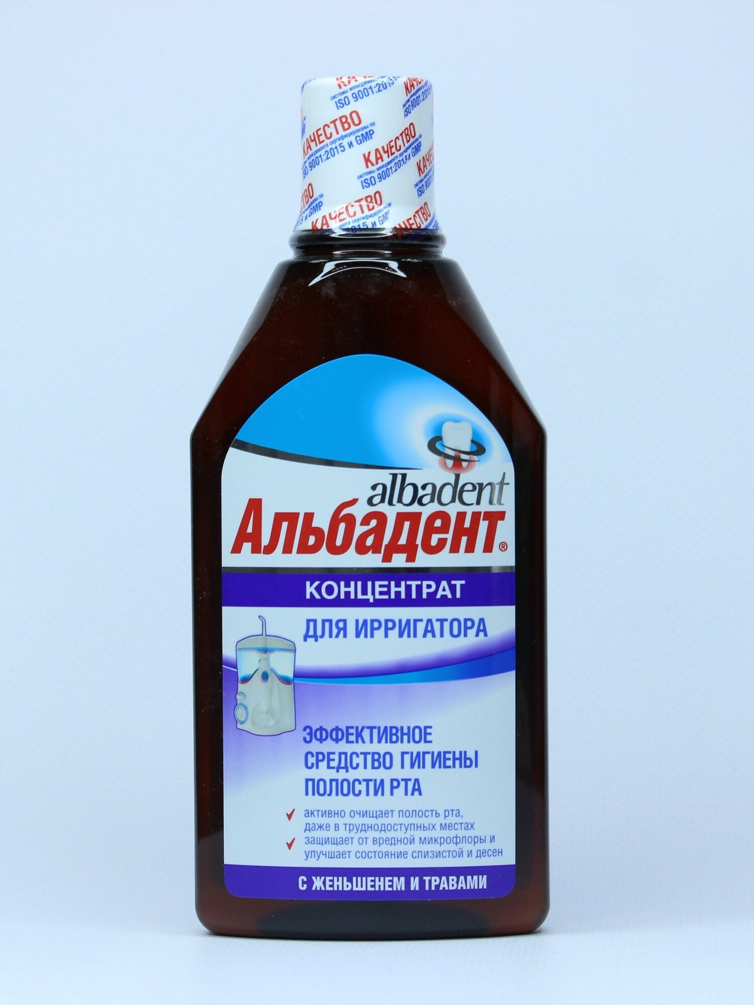 Альбадент концентрат для ирригатора с женьшенем и лечебными травами, 400 мл