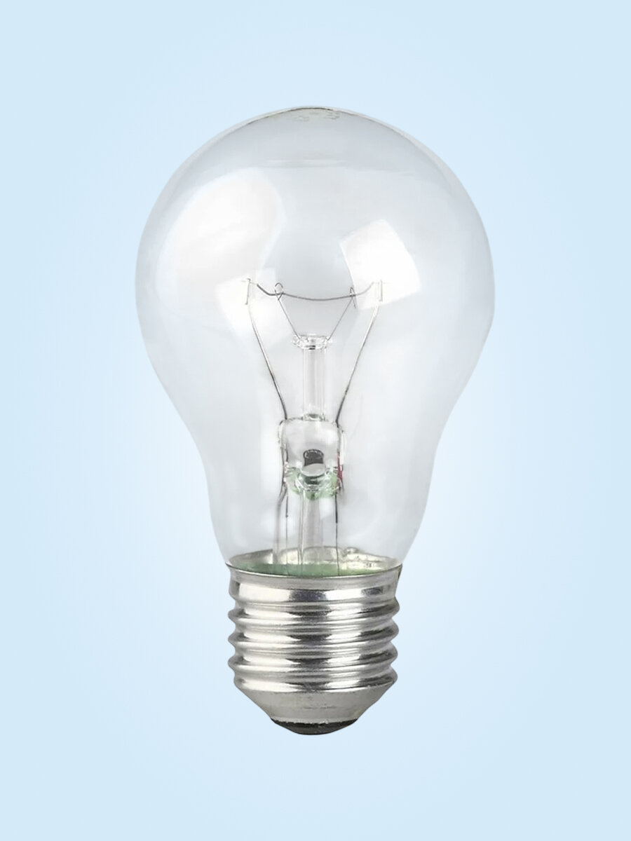 Лампочка накаливания кэлз 95Вт, E27, прозрачная, груша, ЛОН-0095