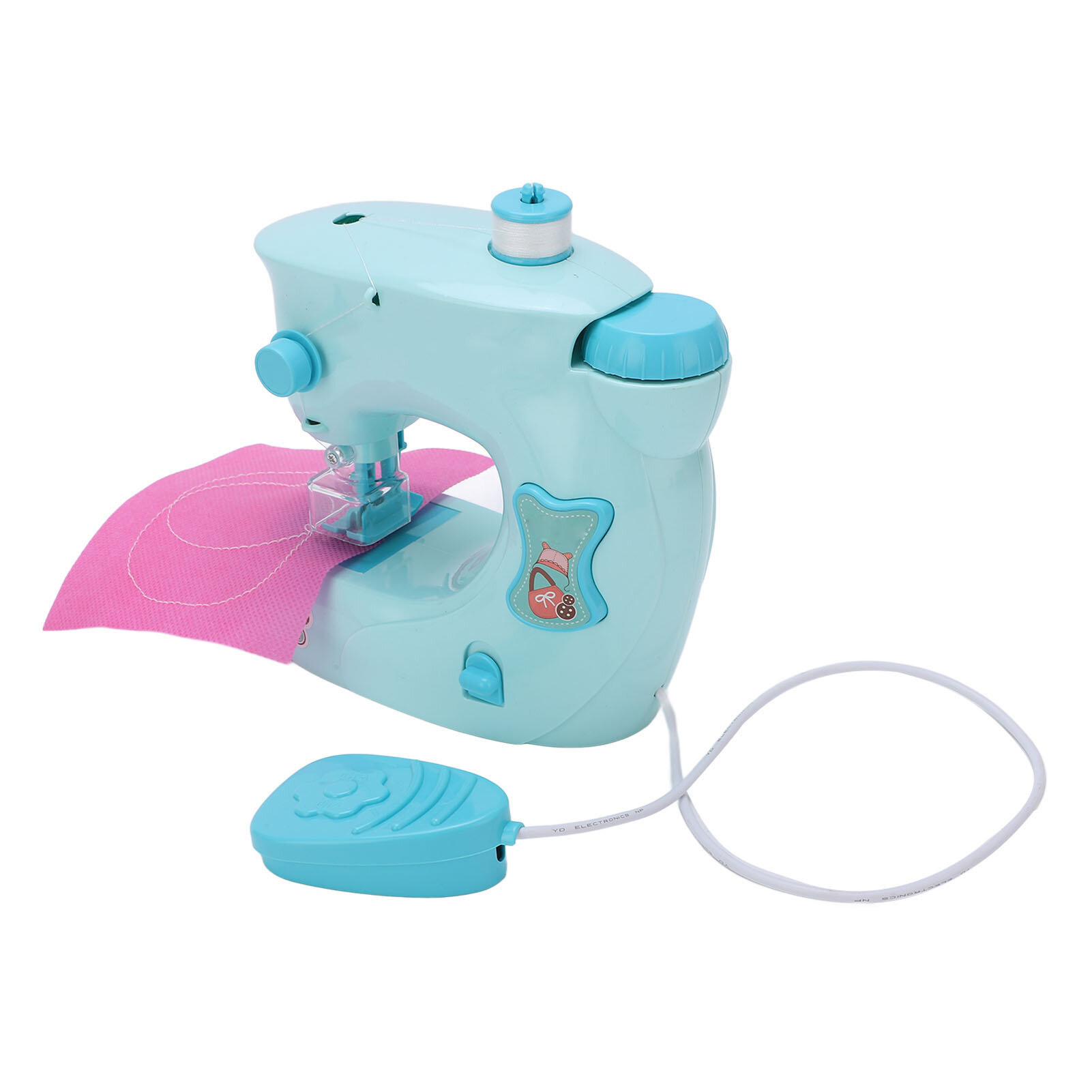 Мини швейная машинка для детей, портативный игрушечный набор с электрической имитацией для детей от 3 лет
