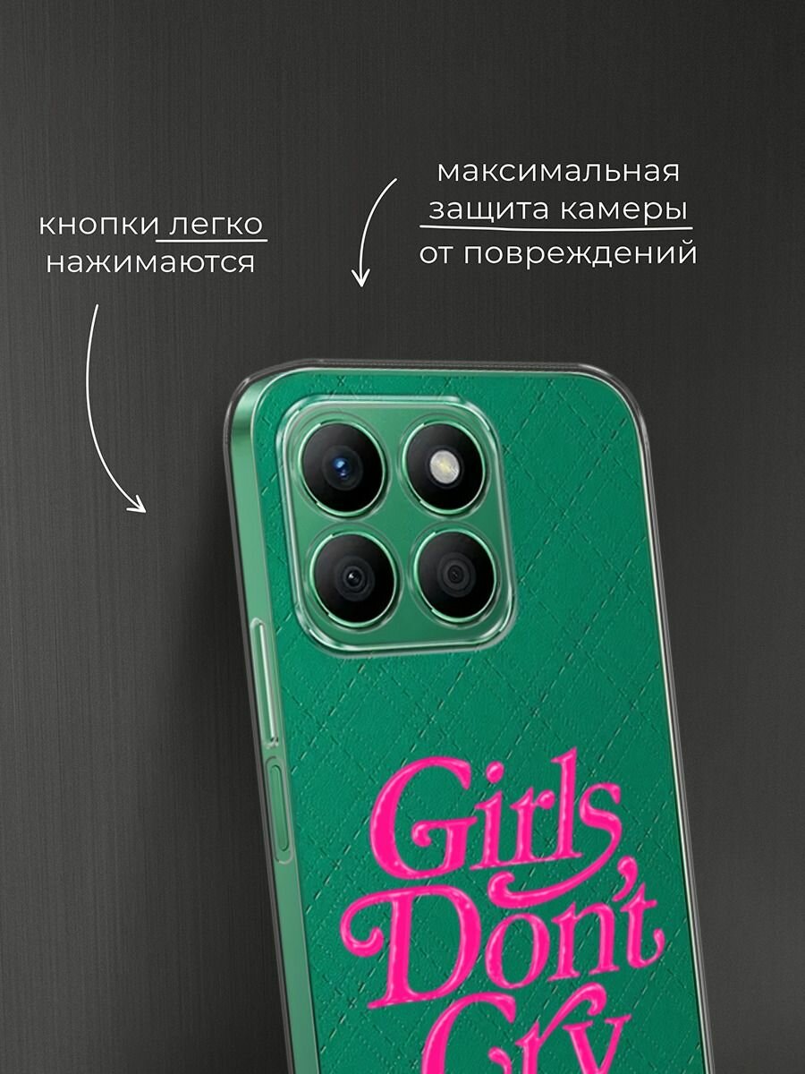 Чехол на Honor X8B / Хонор X8B с принтом "Девочка не плачь" — фото 1
