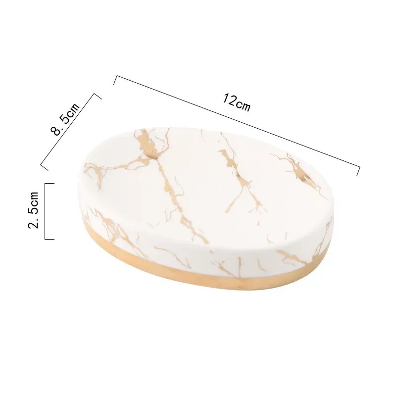 Керамическая мыльница Marble Stripes B