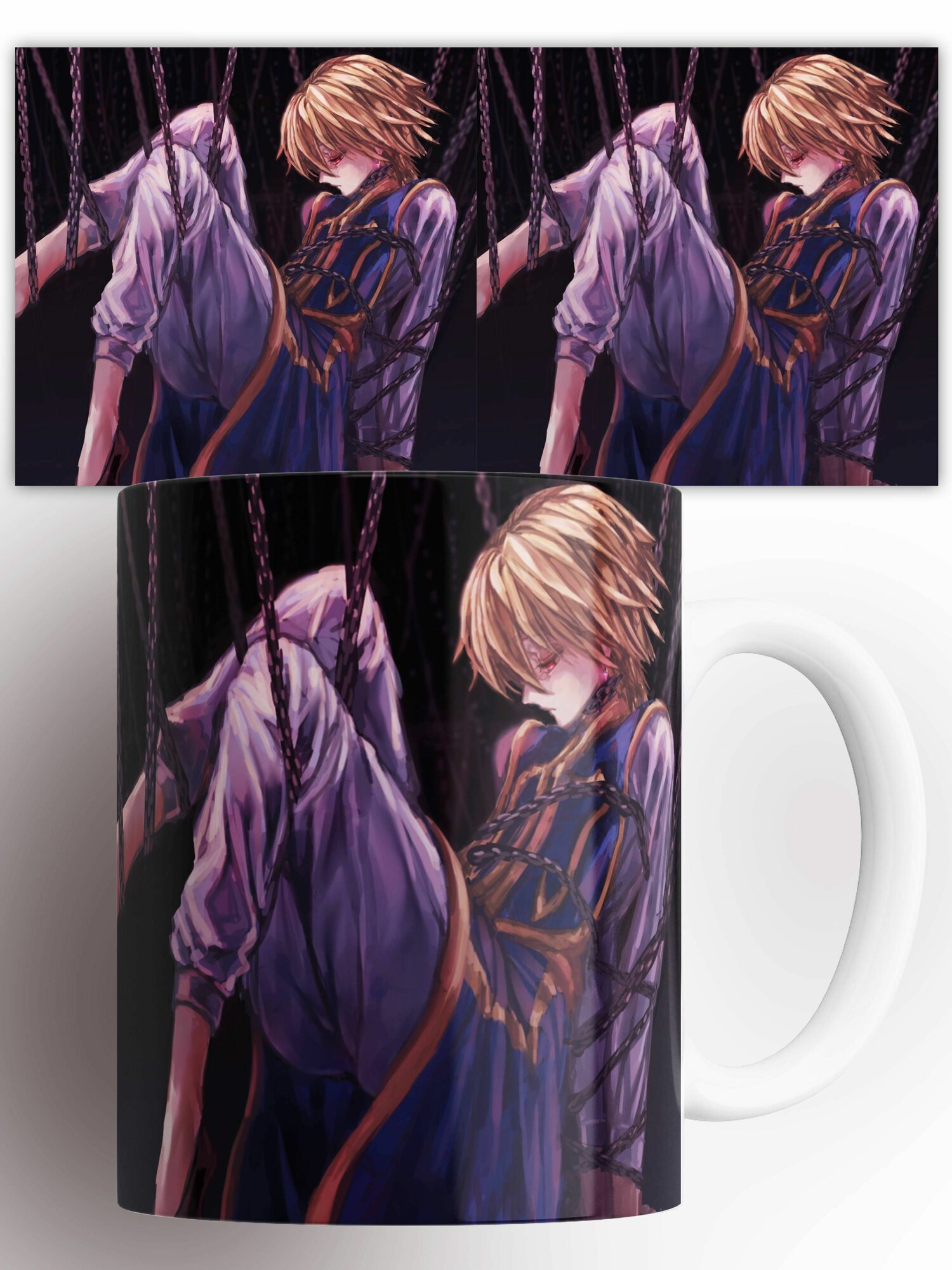 Кружка с аниме Хантер х Хантер Курапика 330 мл