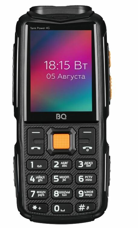 Сотовый телефон BQ 2410L Tank Power 4G черный металлик