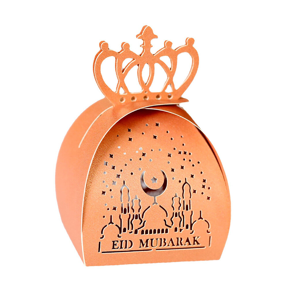 100шт Коробки для конфет Eid Mubarak Подарочные коробки Ramadan Kareem Исламские мусульманские подарки