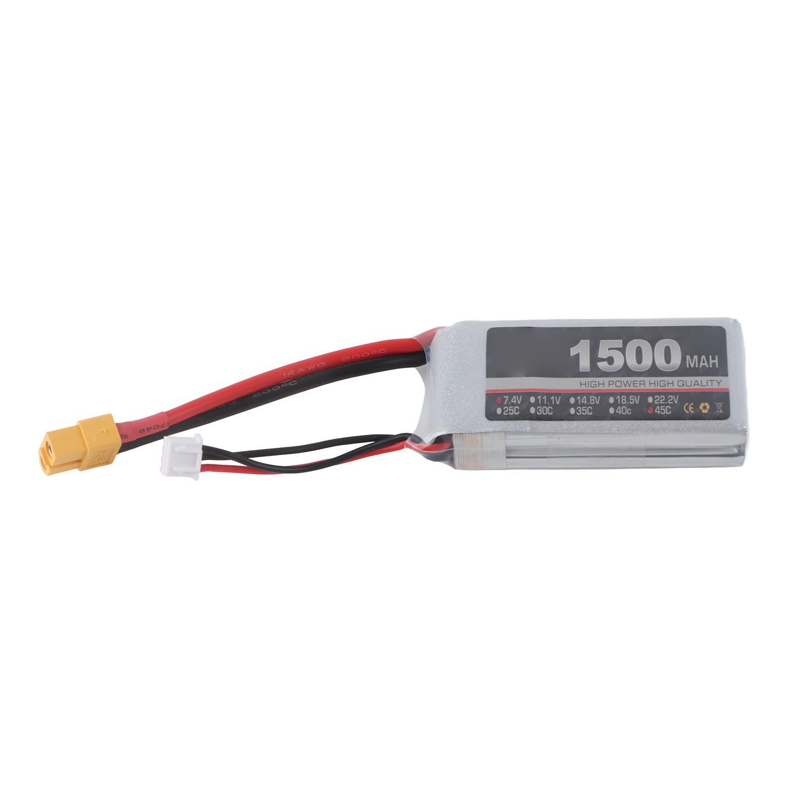 LiPo 7.4V 1500mAh 45C с XT60