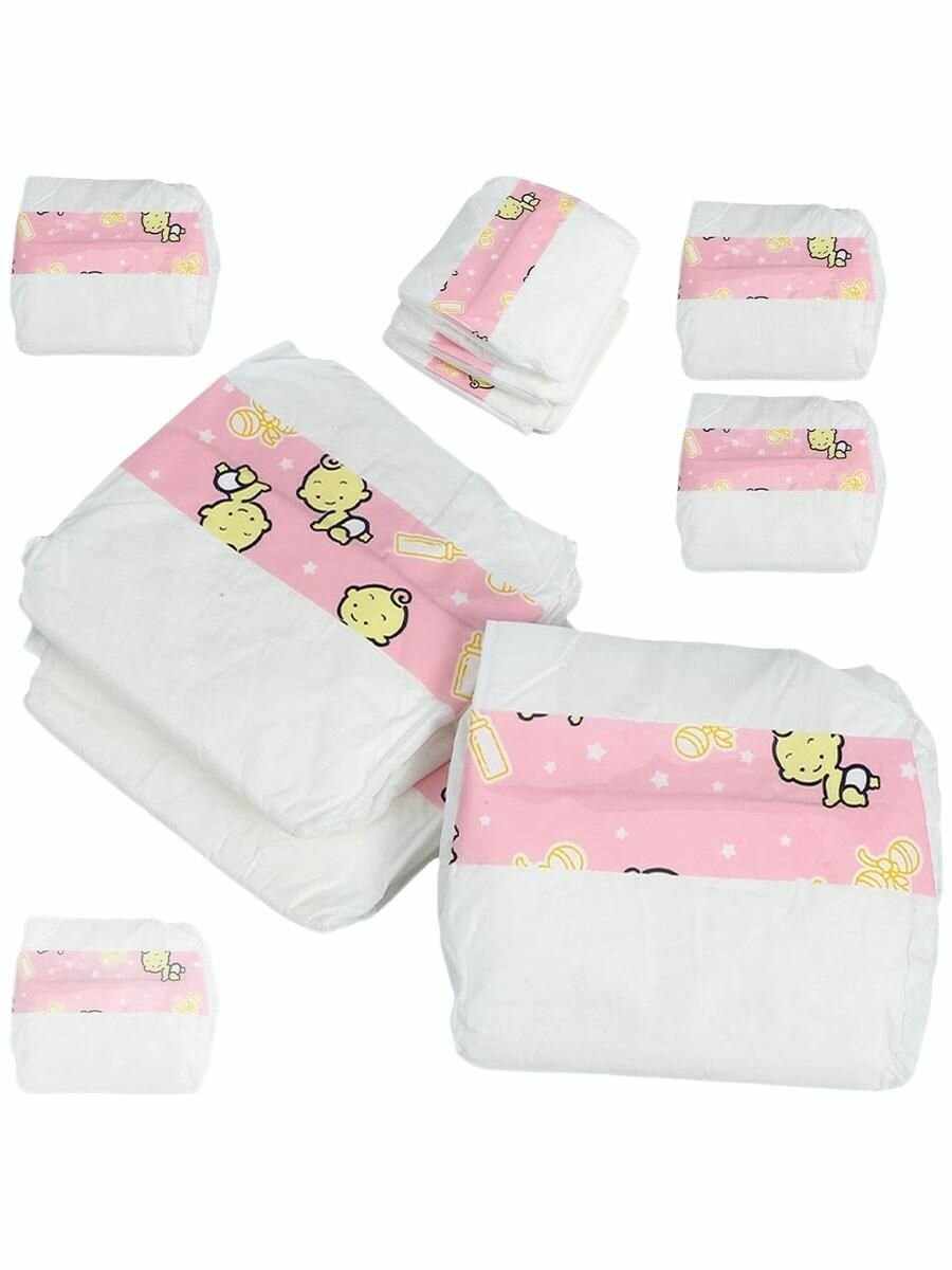10 Штук Подгузники Для Кукол В Дополнение К Реборн Аксессуарам Размер 26.00X14.00X1.00Cm