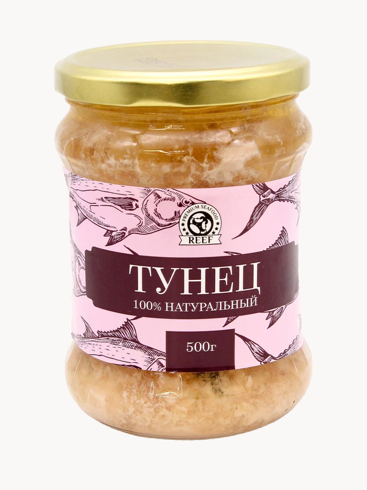 Тунец консервированный натуральный, 500 гр - 3ШТ