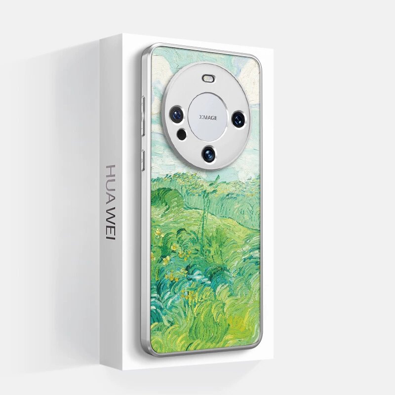 Подходит для Huawei mate70pro + магнитный чехол для мобильного телефона 60 женский 50 Ван Гог картина маслом пшеничное