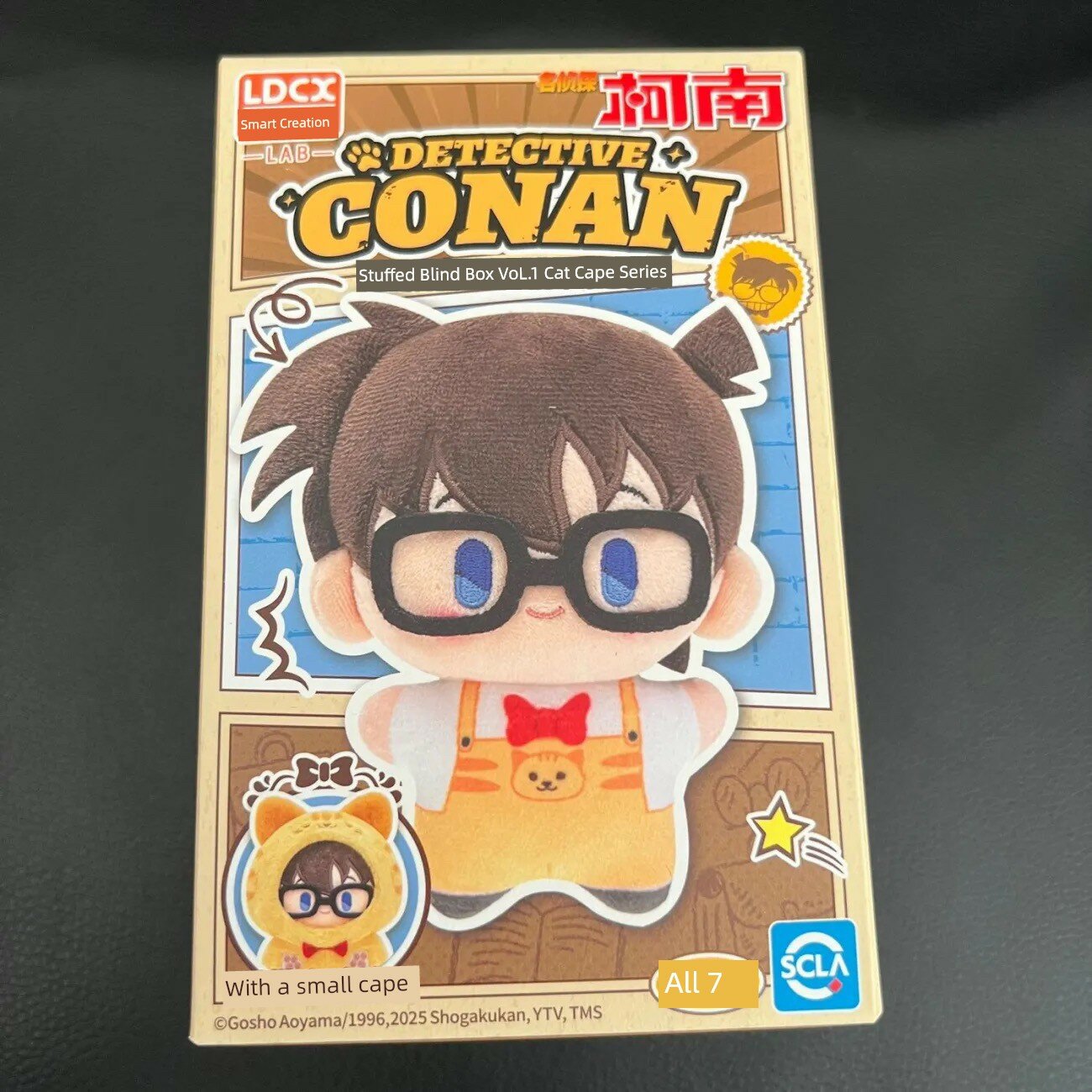Плюшевая игрушка-сюрприз «Детектив Конан: Серия «Кошачий плащ» — милый кулон-подвеска Слепая коробка с плащом