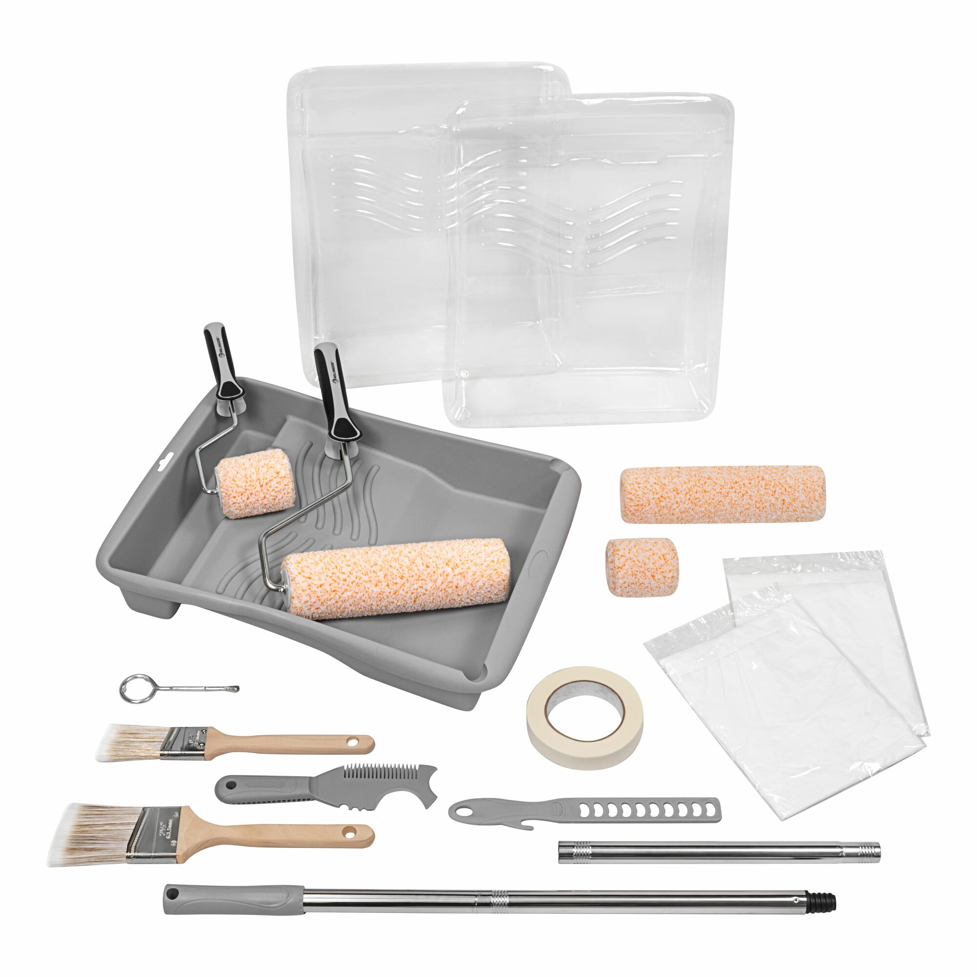 Набор малярный Rollingdog SUPER-MICRO (18 предметов) резьба, серия Professional, арт.70292