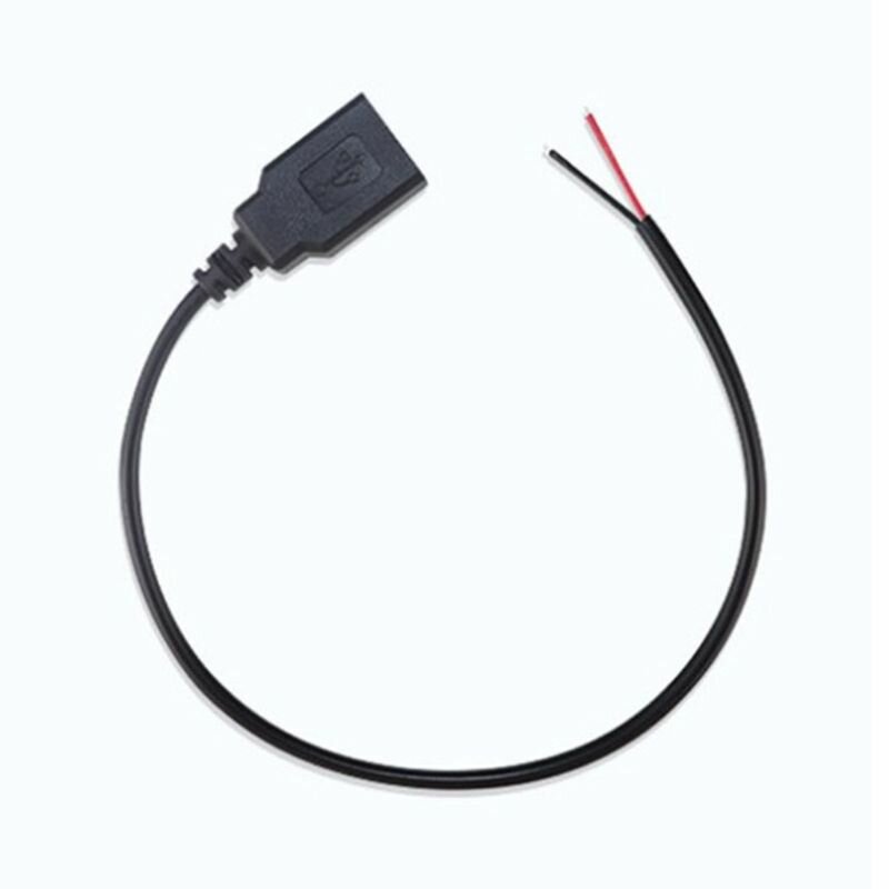 (1 штука) 2-жильный шнур питания USB-разъема DIY-30 см