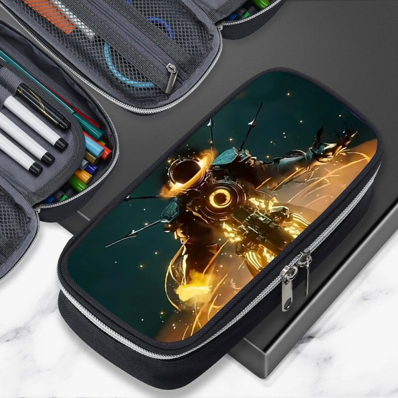Пенал-органайзер для школьных принадлежностей для мальчиков, большой вместимости, с дизайном «Трехкорпусная проблема»