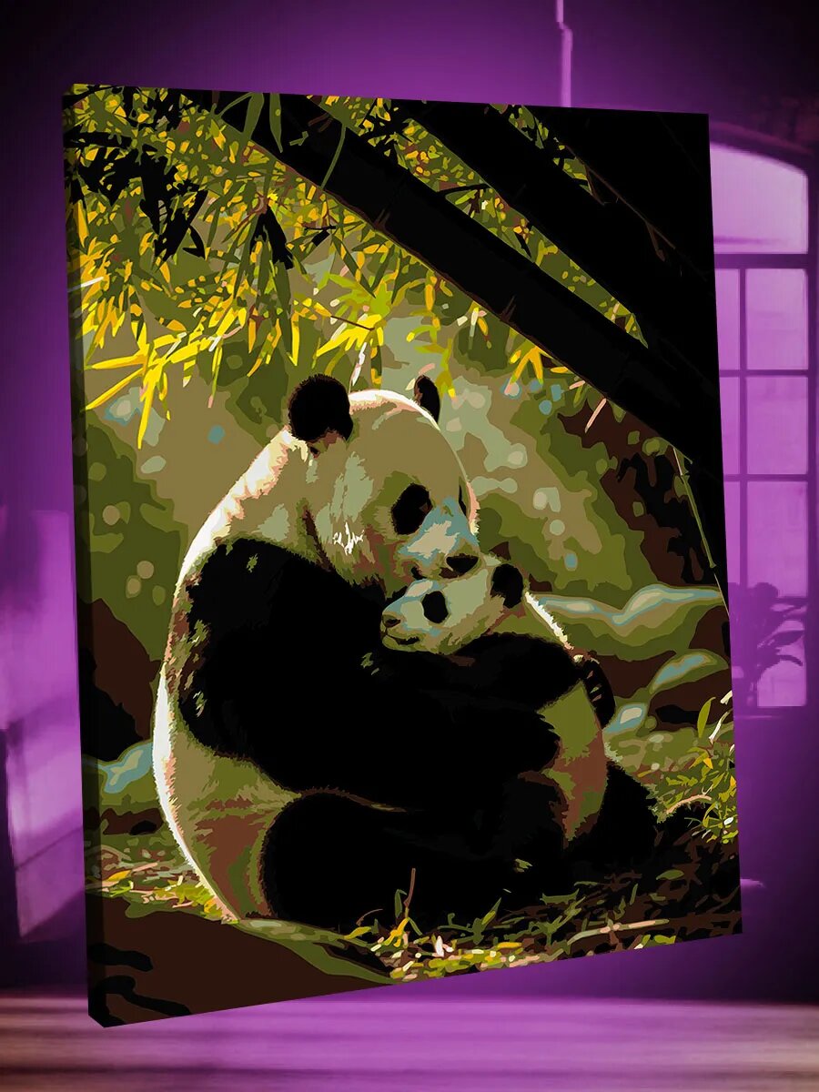 Картина по номерам Панда