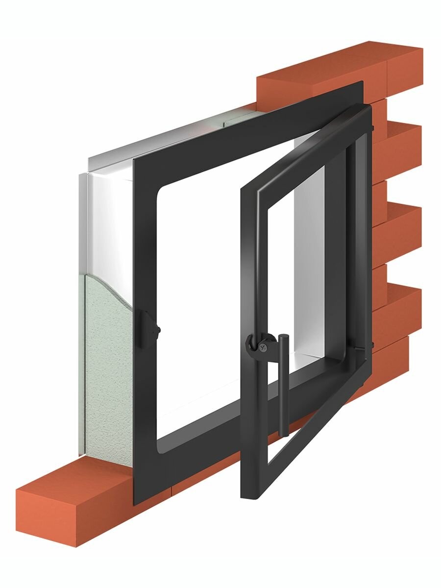 Тоннель монтажный для печной и каминной дверки Везувий 700 (М) (620х480х120)