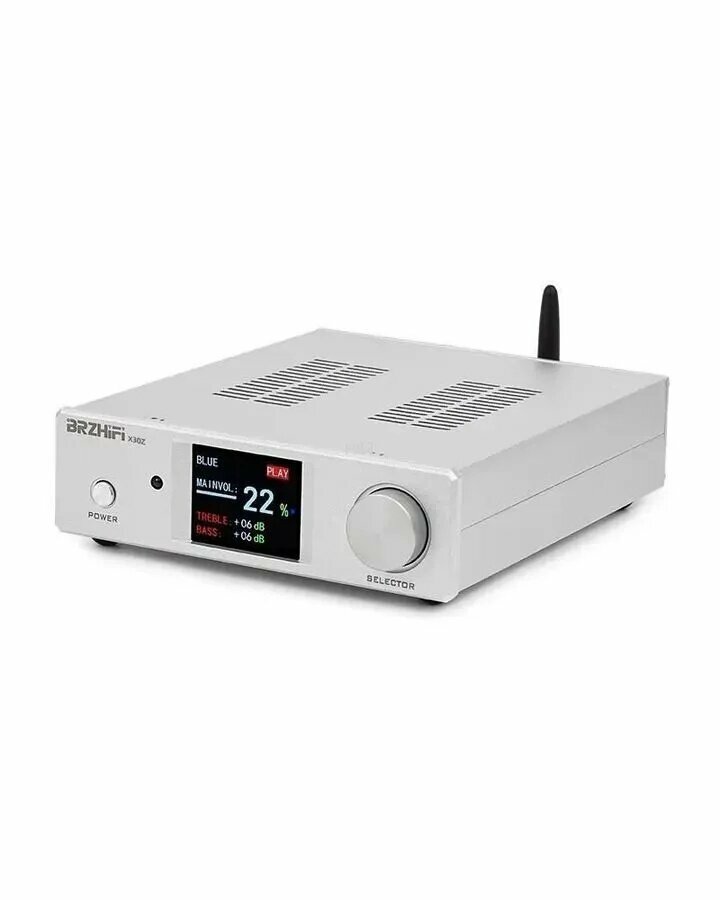 X30Z Аудиофильский Hi-Fi усилитель TPA3255 Home Bluetooth 5.4 300 Вт+300 Вт, белый