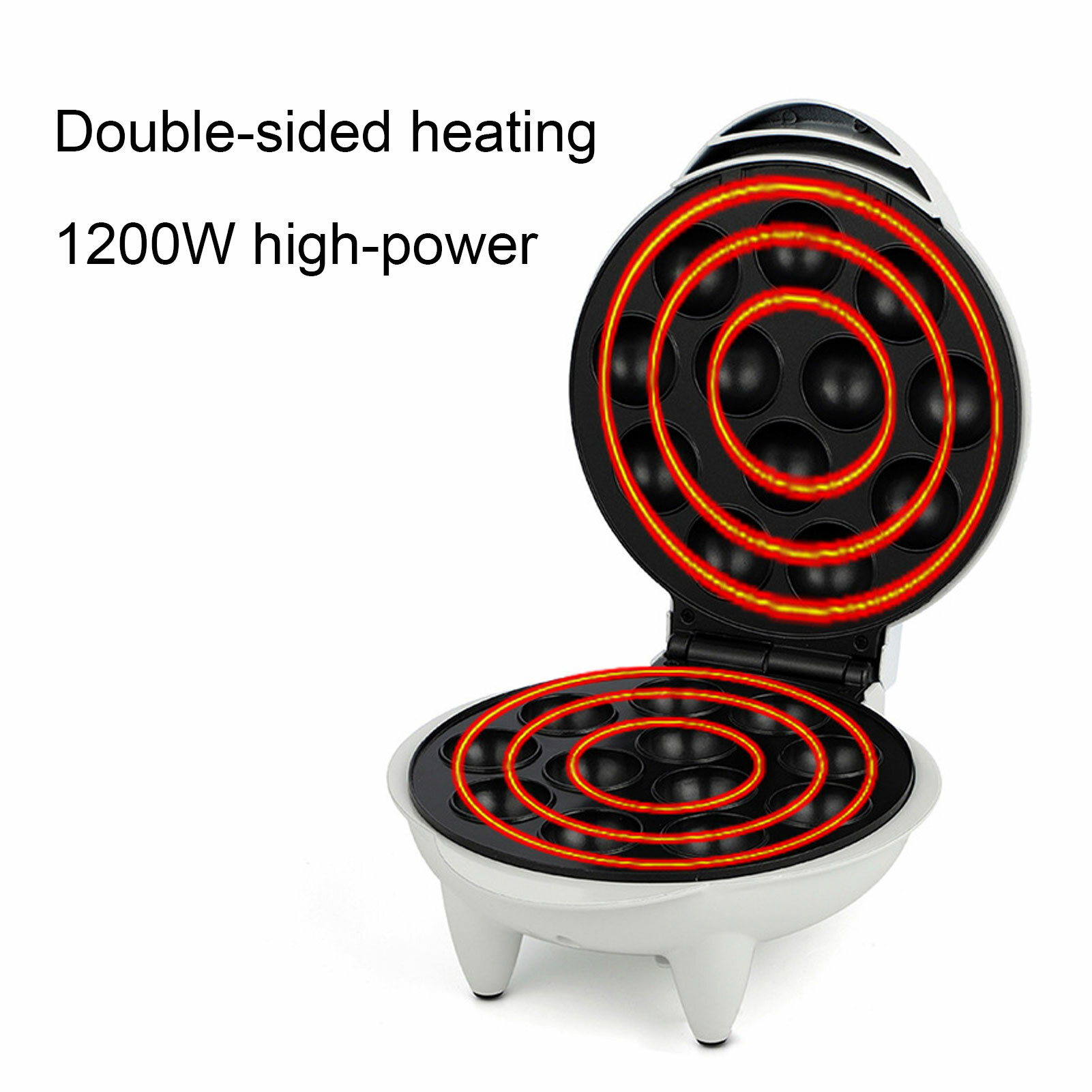 Машина для приготовления такояки с антипригарным покрытием, электрическая, мощностью 1200 Вт, для приготовления 12 японских шариков осьминога такояки, легкая очистка, вилка ЕС 220 В