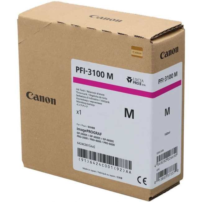 Canon 6424C001 Картридж/ CANON INK PFI-3100 MAGENTA