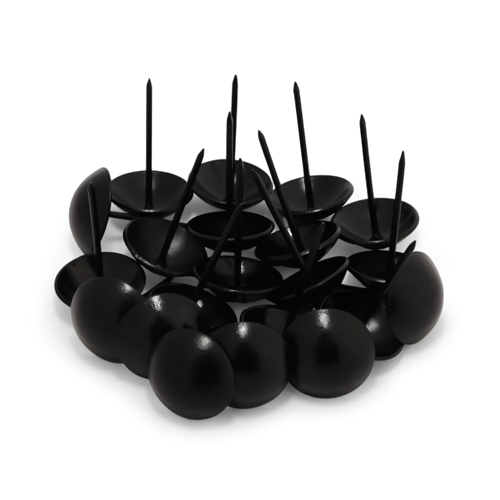 Гвозди тундра, декоративные, обивочные, 25х39 мм, черный, 100 шт