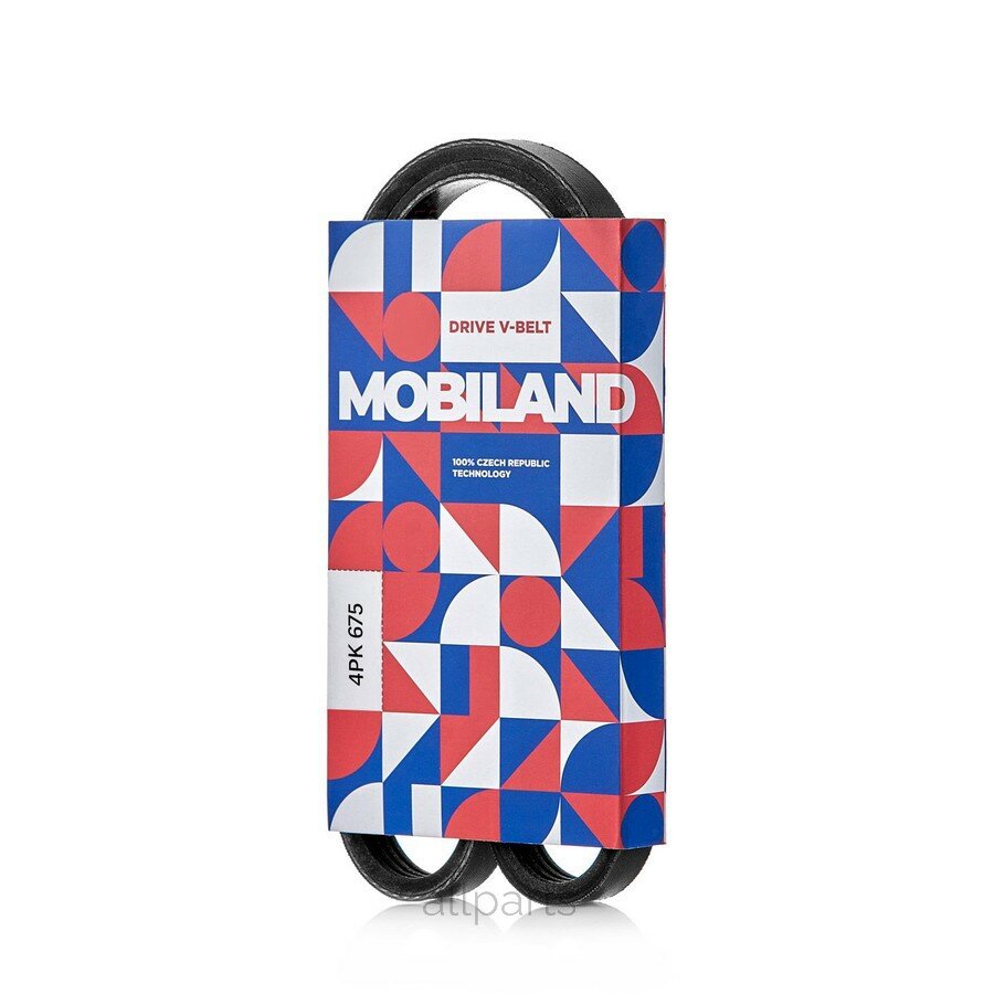 MOBILAND 501240675 Ремень 4PK675 (EPDM) для а/м HYUNDAI GETZ (TB), KIA PICANTO (SA)