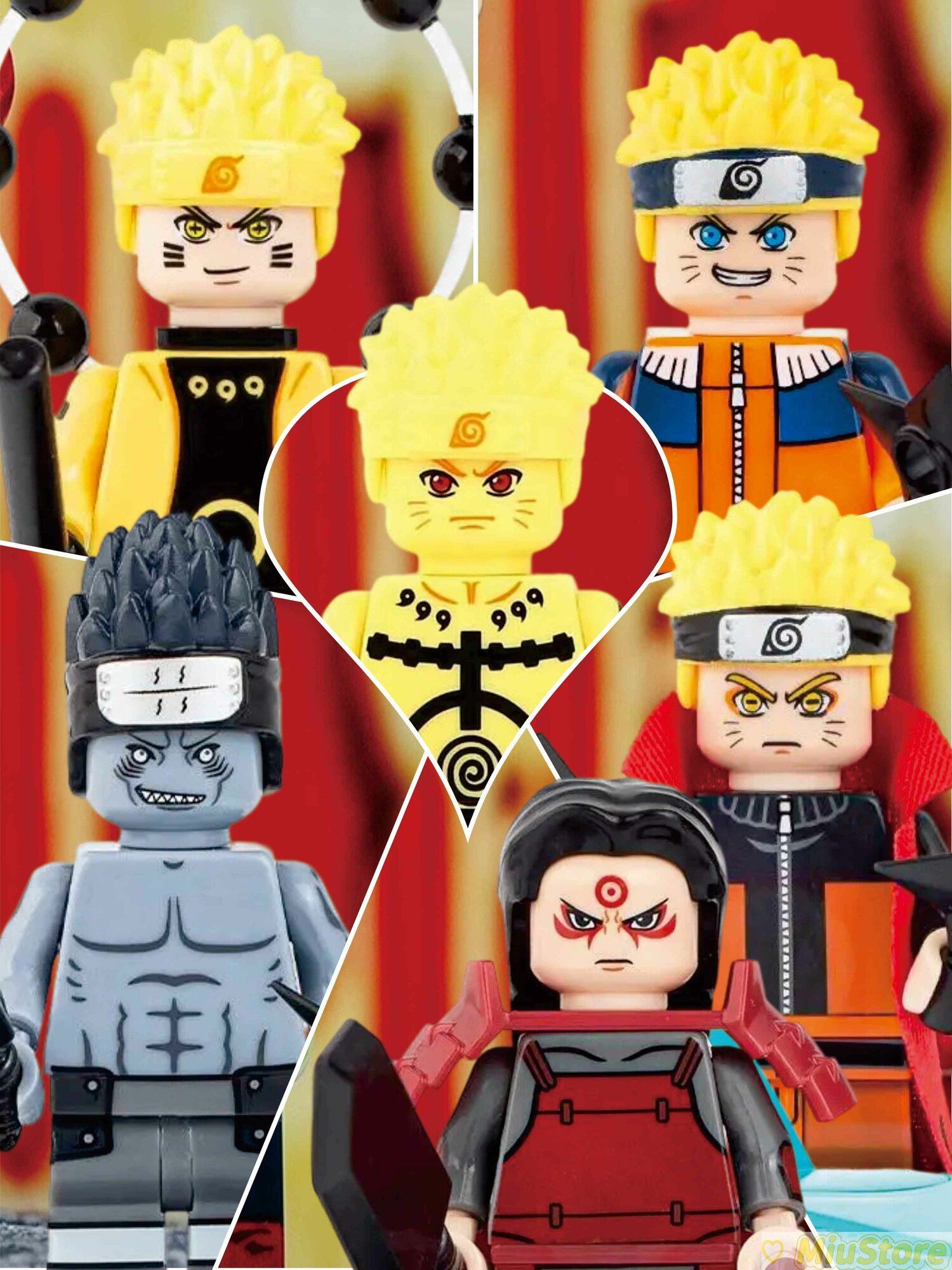 Naruto/Набор игрушек минифигурки аниме Наруто 6 шт/солдатики для мальчиков набор/аниме фигурки