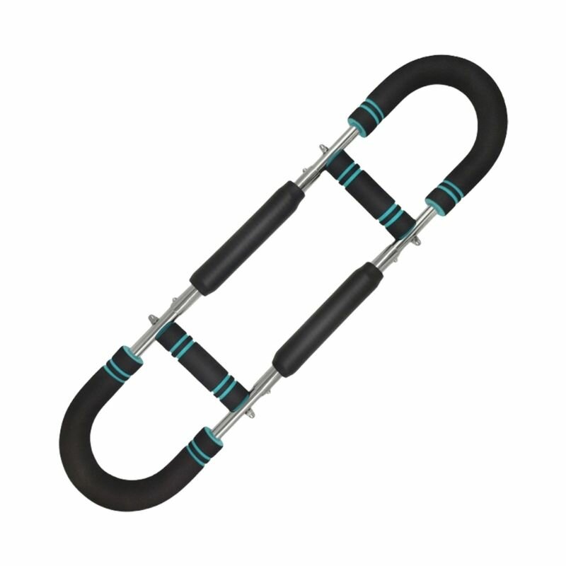 Регулируемый тренажер для рук и груди, Черный и синий - 40kg