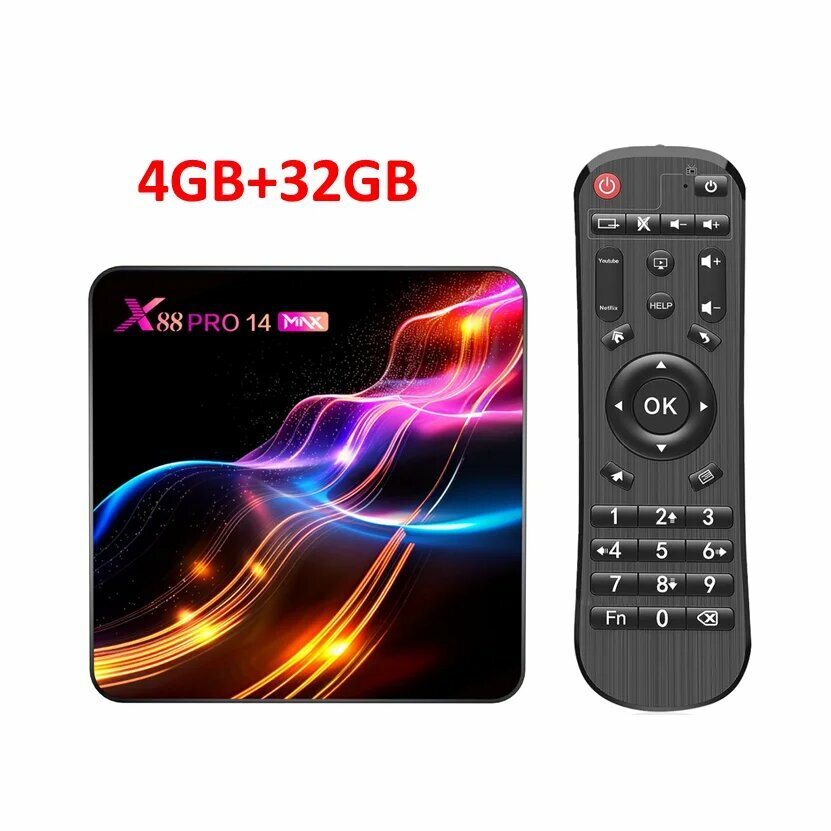 X88 PRO 14 Max TV Box Android 14 Rockchip RK3528 8K HD Smart TVBox WIFI6 BT5 OTA Upgrade APP Store Set Top Box