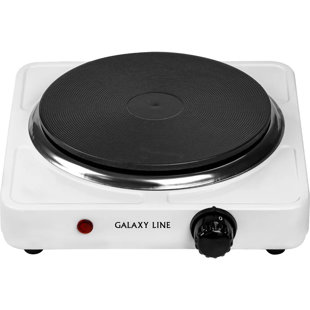 Электрическая плитка Galaxy LINE GL 3001, эмалированная сталь, 1500Вт, белая