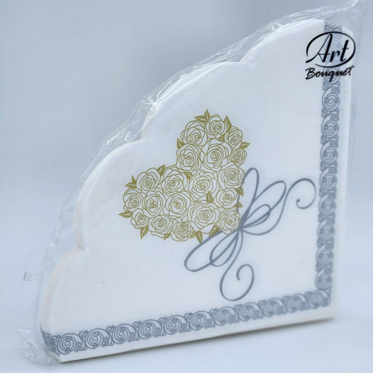 Салфетки Desna, для сервировки стола, 3 слоя, 32x32 см, круглые, целлюлоза