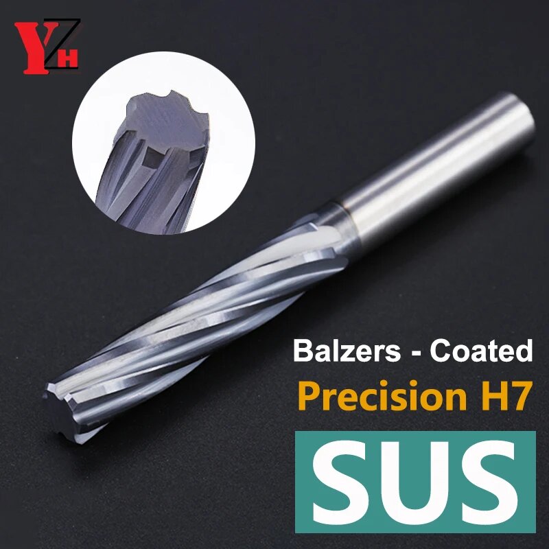 Индивидуально подходит для спиральных канавок Balzers - Прецизионная машина H7 с покрытием с фиксированной ручкой Для нержавеющей стали D4.73x25x50-H8(5PCS