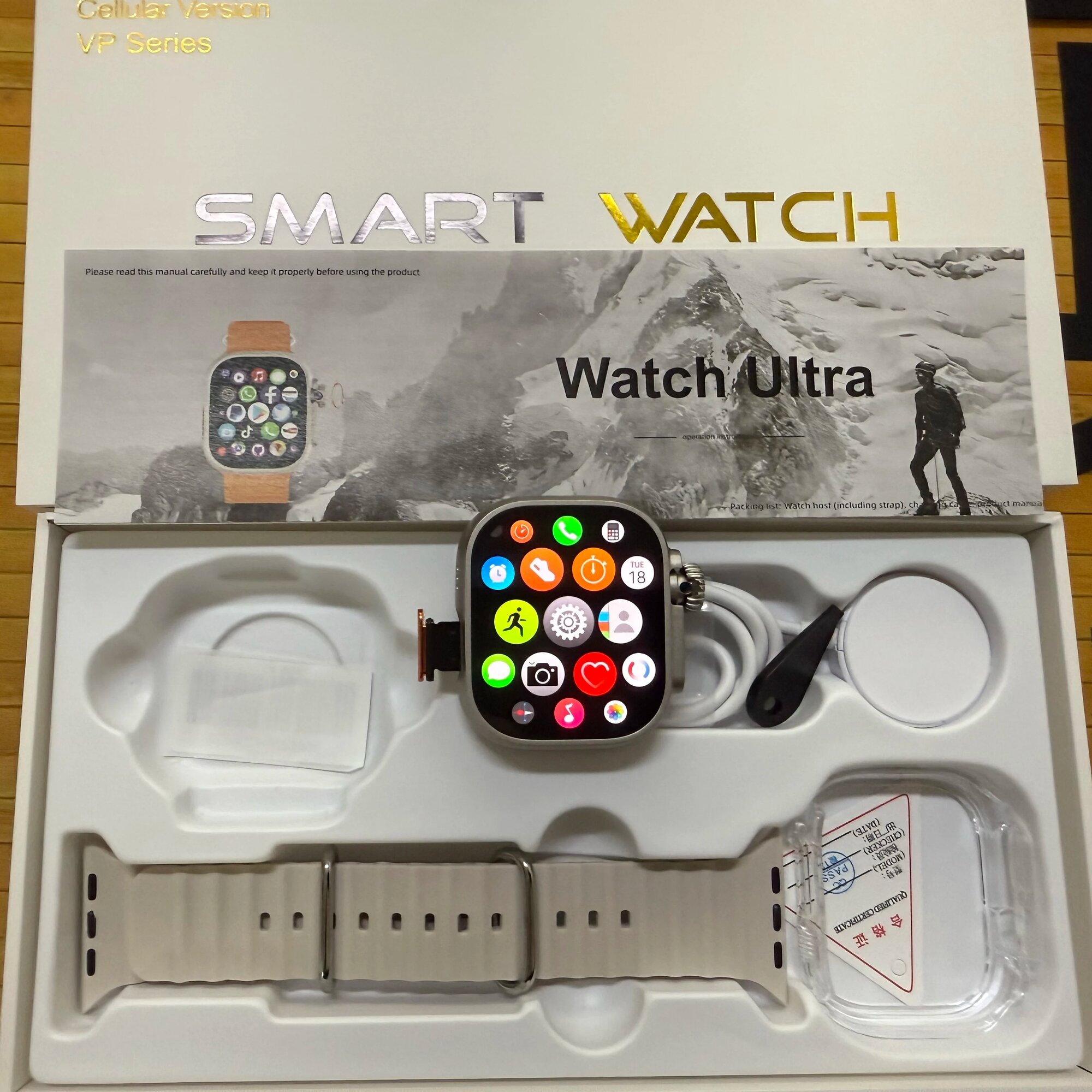 Smartwatch DW100 Pro+ Silver Gray, 32GB/512GB