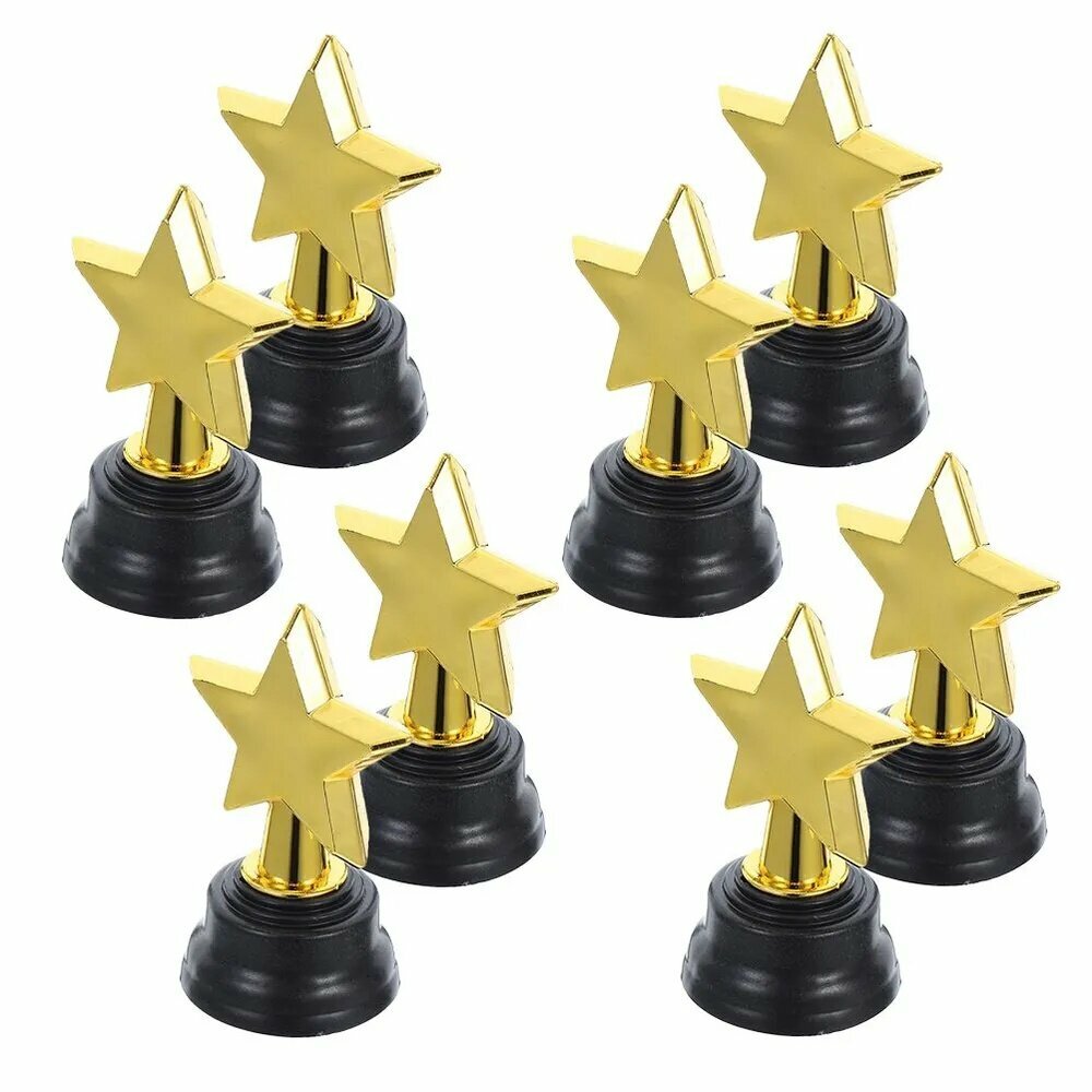 Мини Трофеи, Из Пластика, Для Классных Наград, 8 Штук