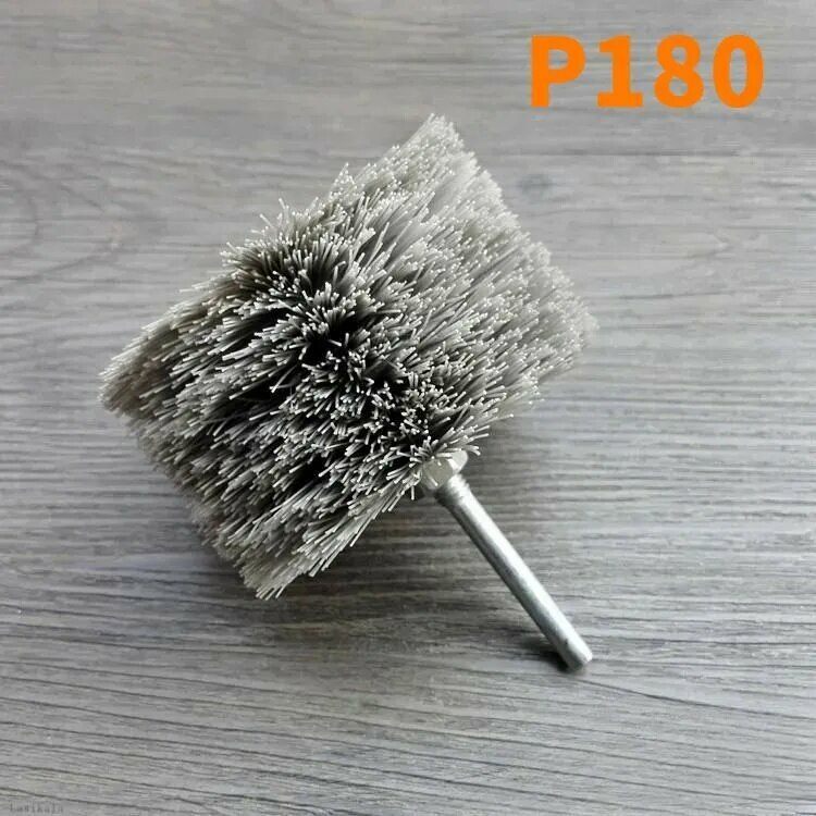 Нейлоновая щетка чашечная ворс полимер абразив по дереву на УПМ УШМ для браширования, шлифовки стен из бревна, бруса, сруба