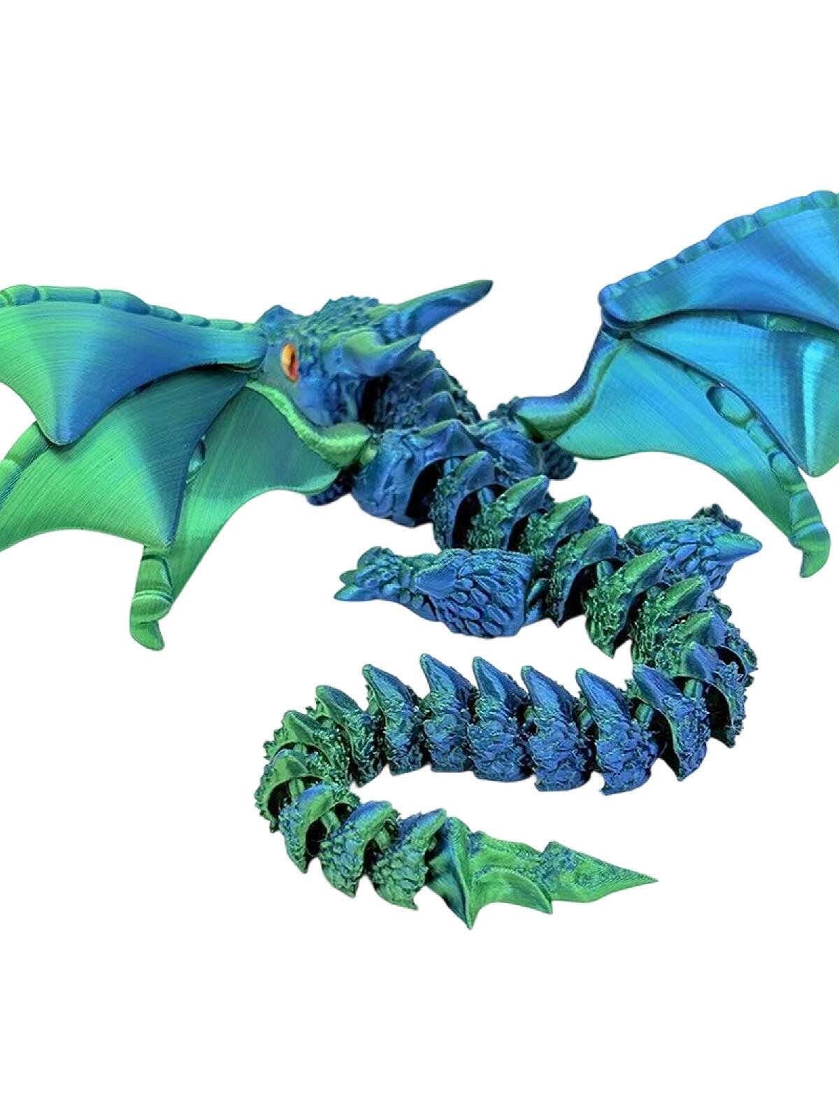 Модная статуэтка дракона Украшение столешницы Легкий Рождественский подарок